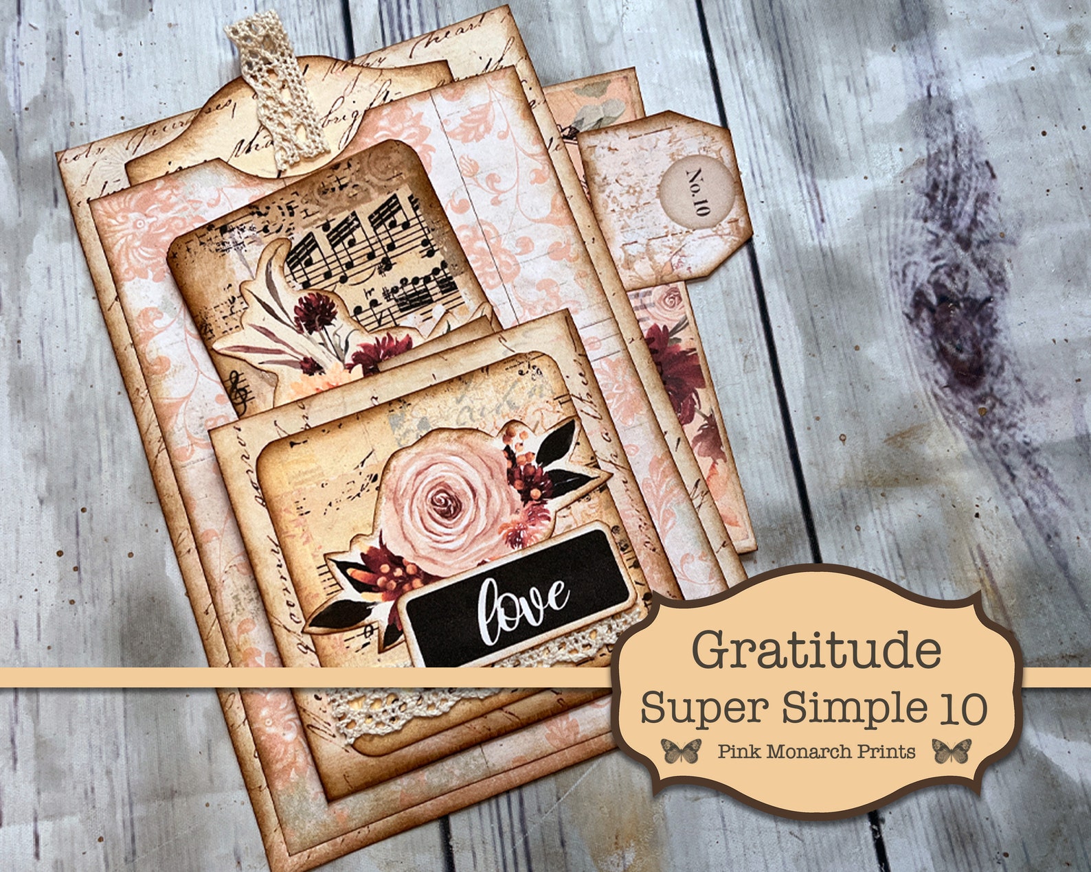 Gratitude Super Simples 10 Digital Junk Journal Kit Junk - Etsy
