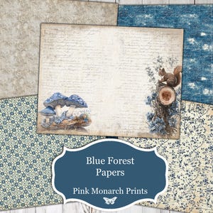 Blue Forest Papers: Printable Scrapbook and Junk Journaling Pages ...