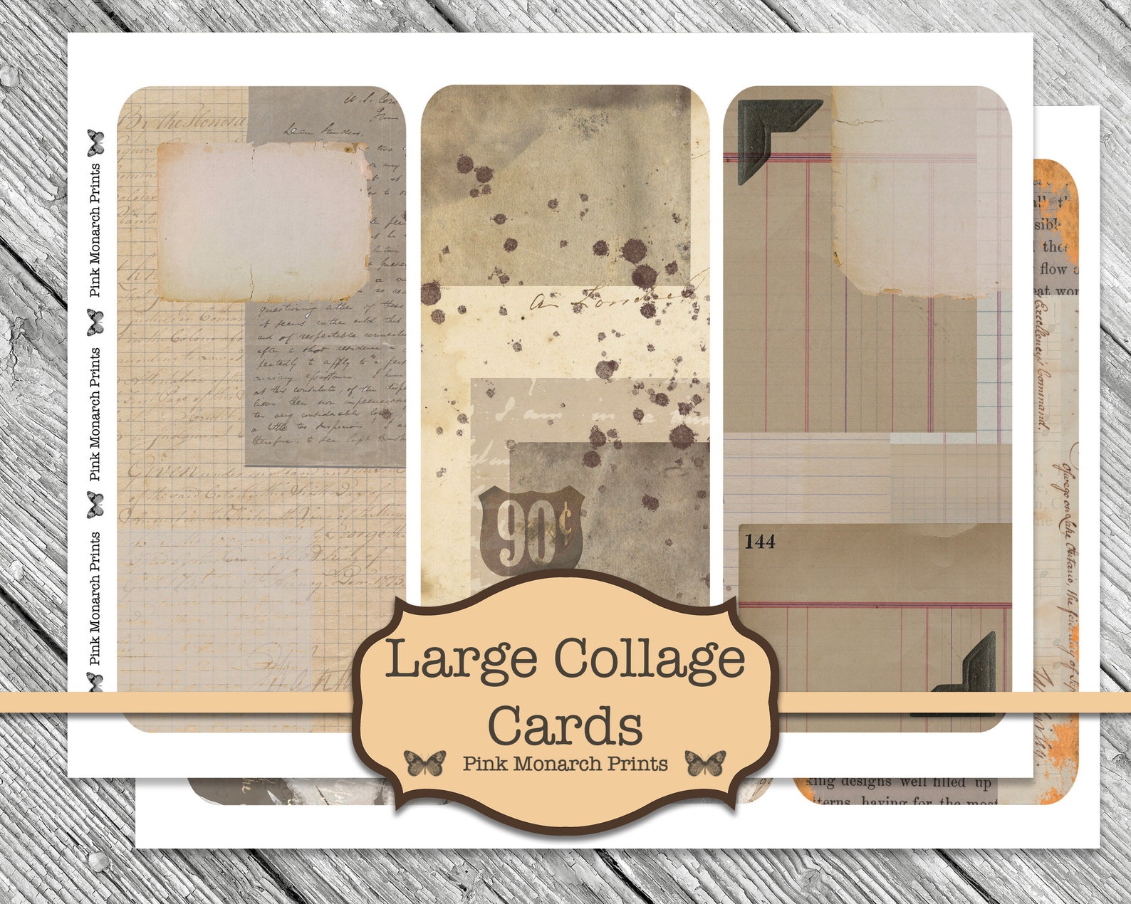 Digital Collage Sheets Collage Papers Junk Journal Digital - Etsy