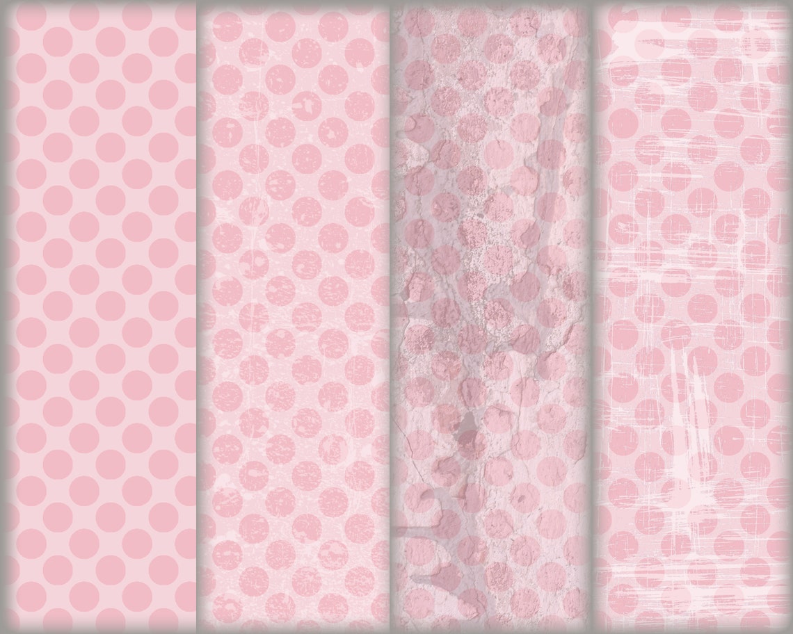 Digital Junk Journal Polka Dot Digital Paper Polka Dot - Etsy