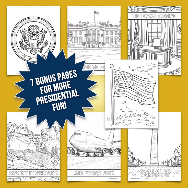 Presidents Day Coloring Pages / History for Kids / Crafts for Kids ...