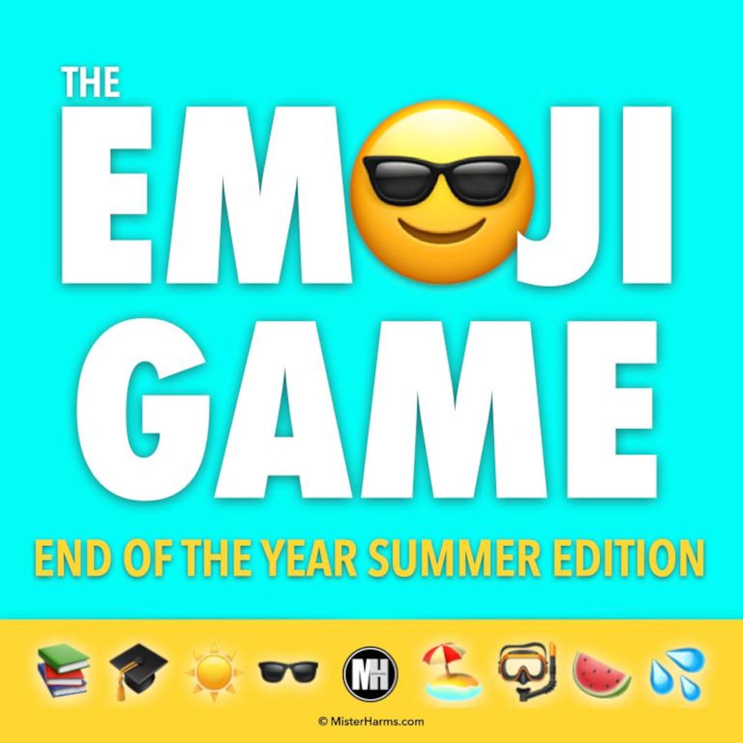 Summer Emoji Game Worksheet PDF | End of the Year Activity for Students ...