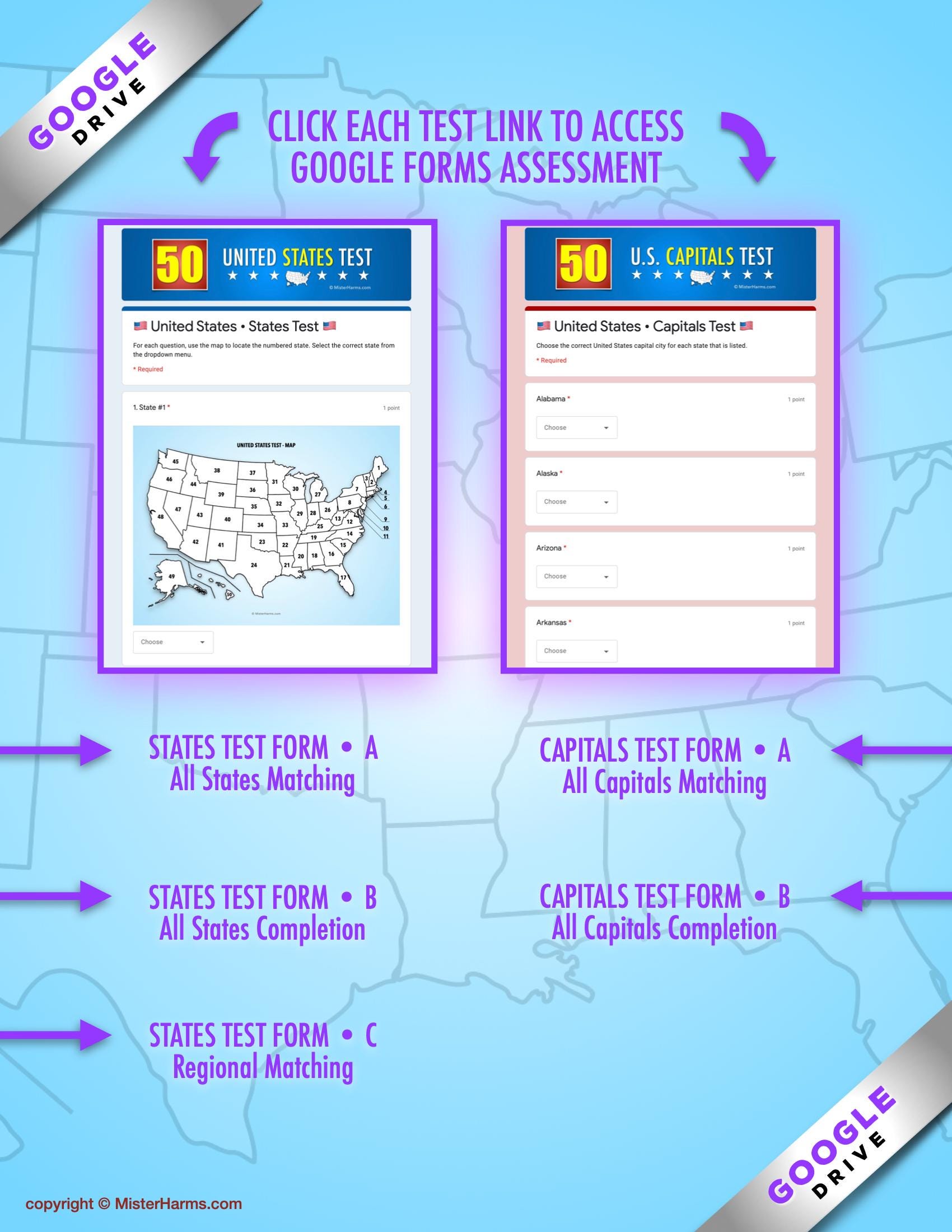 50 States and Capitals Activities | Worksheet Bundles | U.S. Geography ...