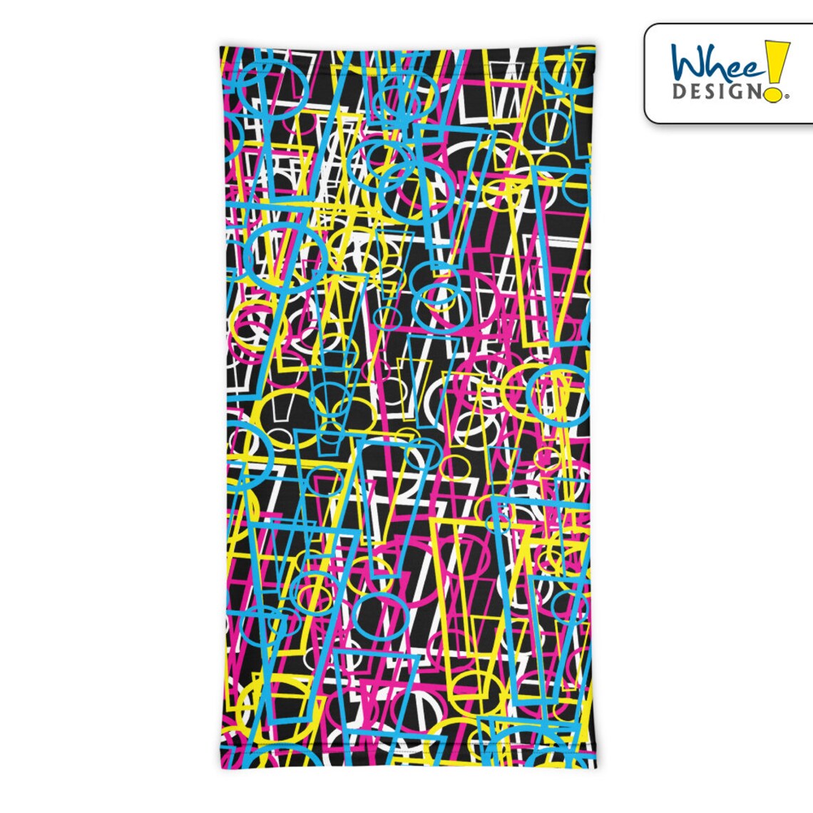 CMYK Exclamation Point Splatter Pattern Neck Gaiter/face Mask - Etsy