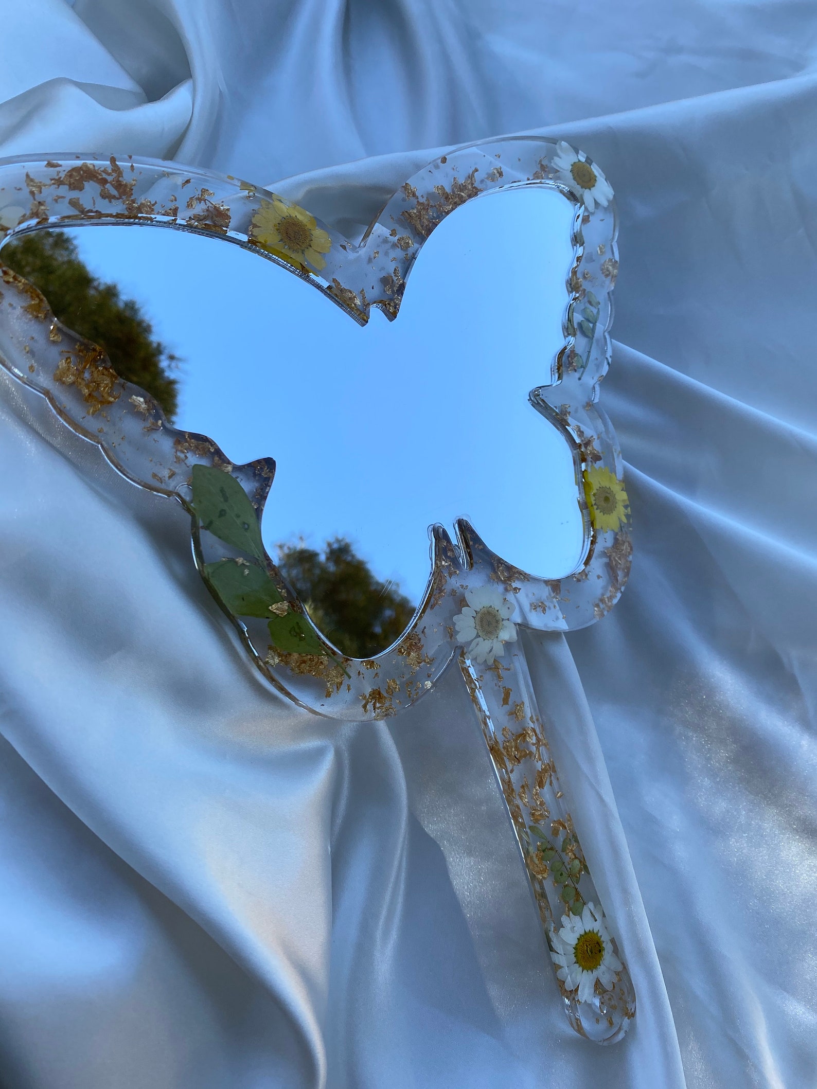 Large Butterfly Mirror Handheld Mirror Butterfly Mirror | Etsy
