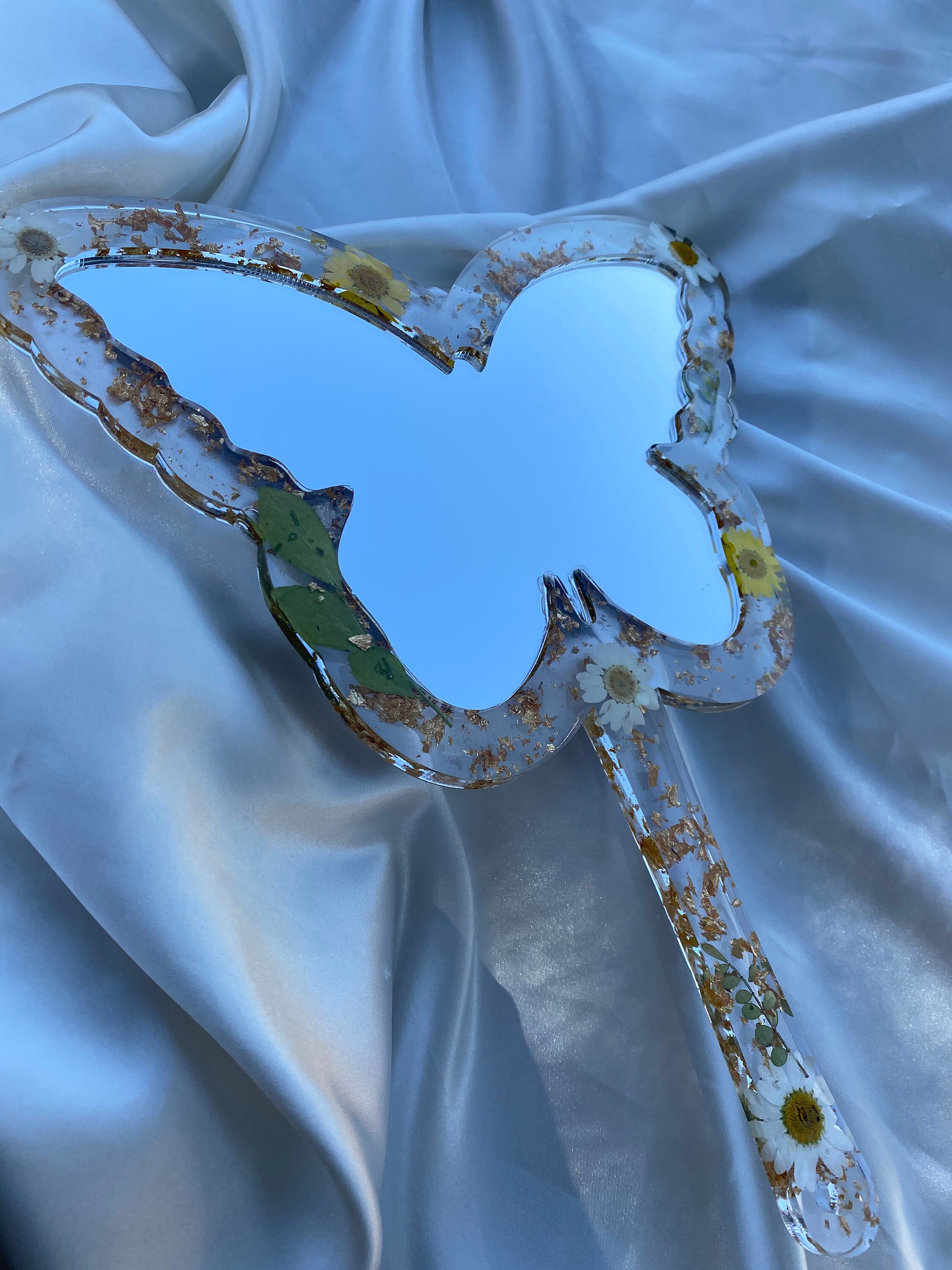 Large Butterfly Mirror Handheld Mirror Butterfly Mirror | Etsy