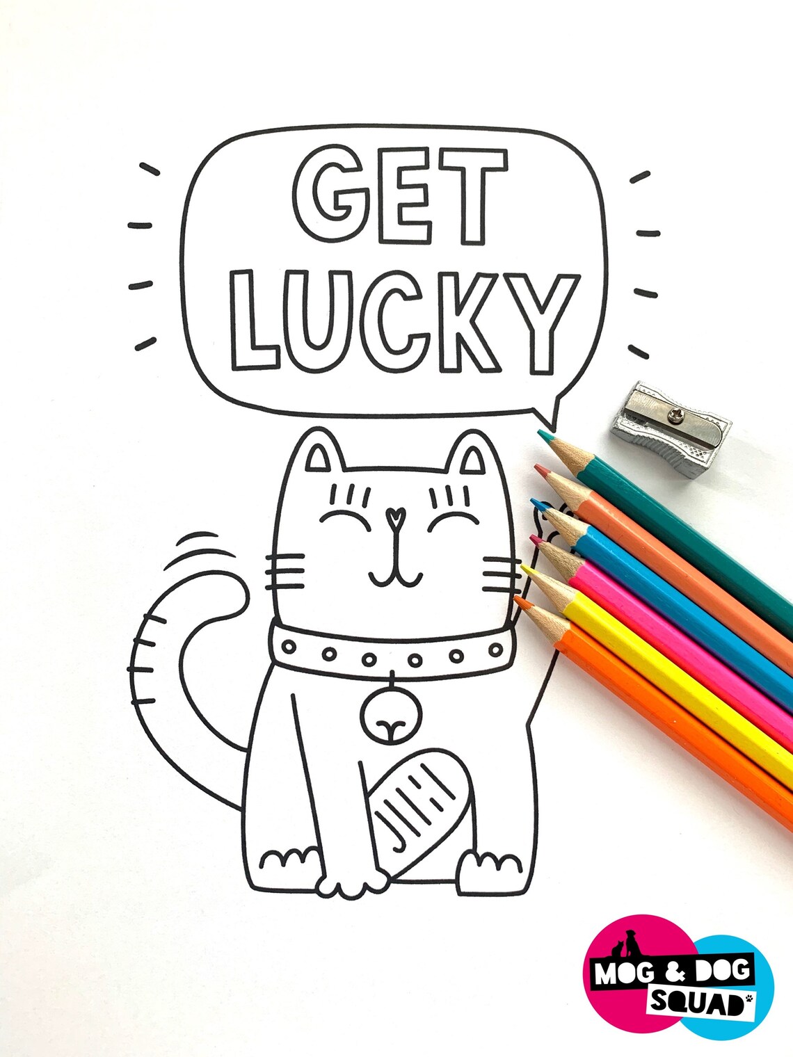 Crazy Cat Colouring Pages 15 Pages Printable PDF - Etsy
