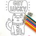 Crazy Cat Colouring Pages - 15 Pages - Printable PDF - Etsy UK