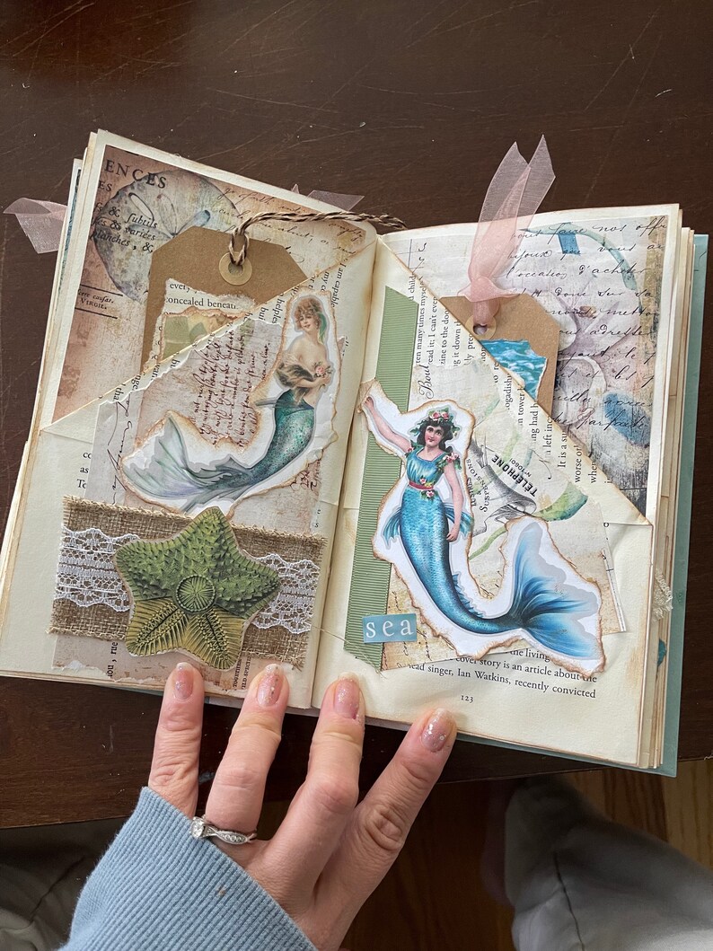 All at Sea Journal, Junk Journal, Mermaid Journal, Altered Book Journal ...