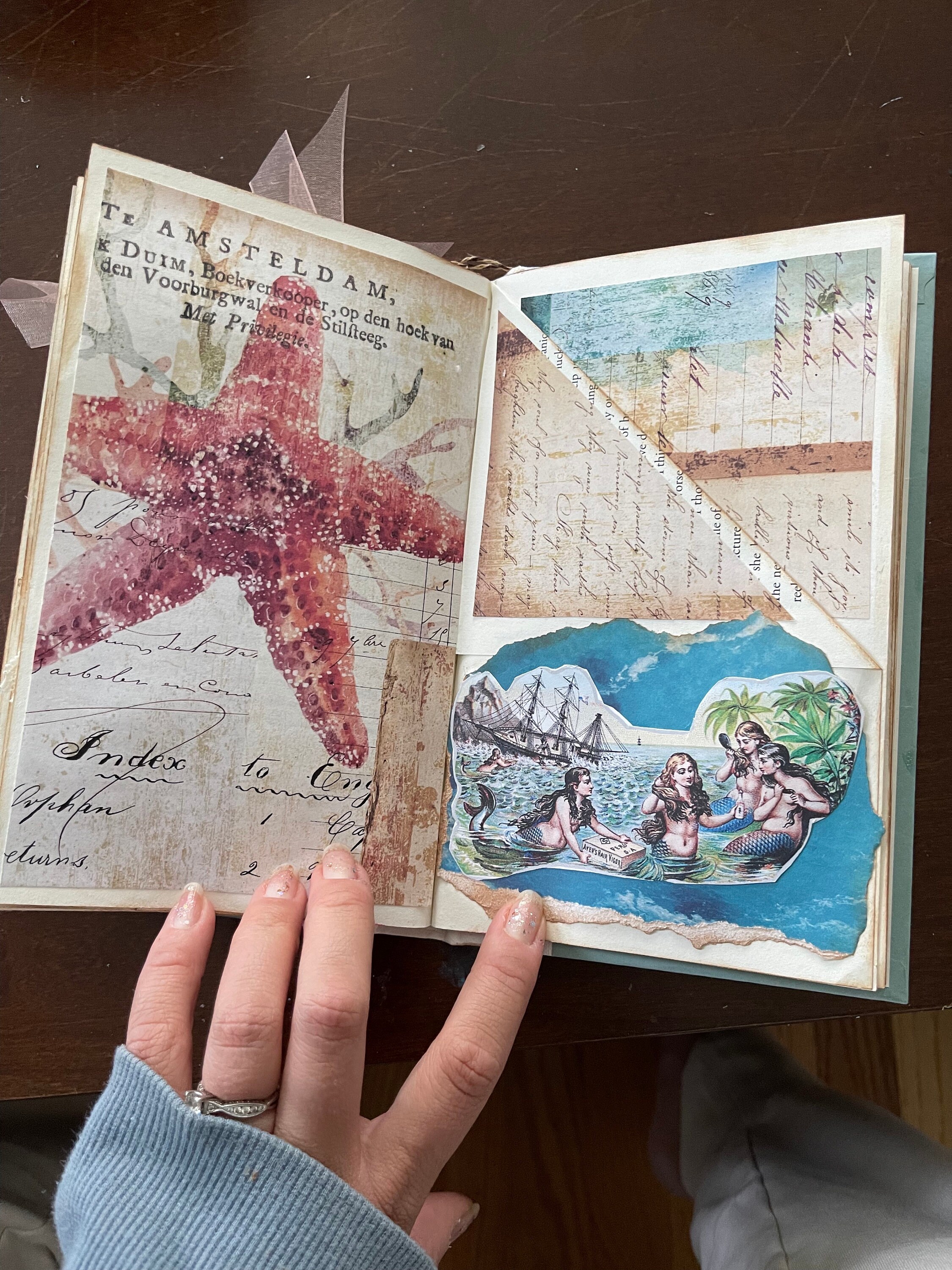 All at Sea Journal, Junk Journal, Mermaid Journal, Altered Book Journal ...