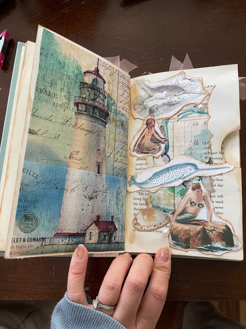 All at Sea Journal, Junk Journal, Mermaid Journal, Altered Book Journal ...