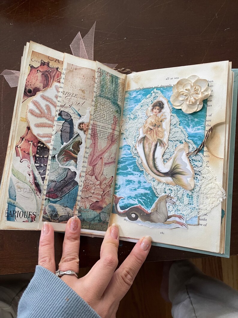 All at Sea Journal, Junk Journal, Mermaid Journal, Altered Book Journal ...