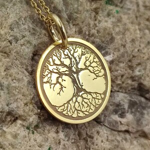 Tree of Life Solid Gold 14k,dainty Tree of Life,necklace for Gift ...