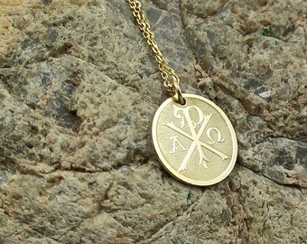 Chi Rho Necklace - Etsy