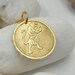 14k Solid Gold Puma Necklace, Pesronalized Puma Pendant, Panther Coin ...