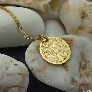 Tree of Life Solid Gold 14k,dainty Tree of Life,necklace for Gift ...