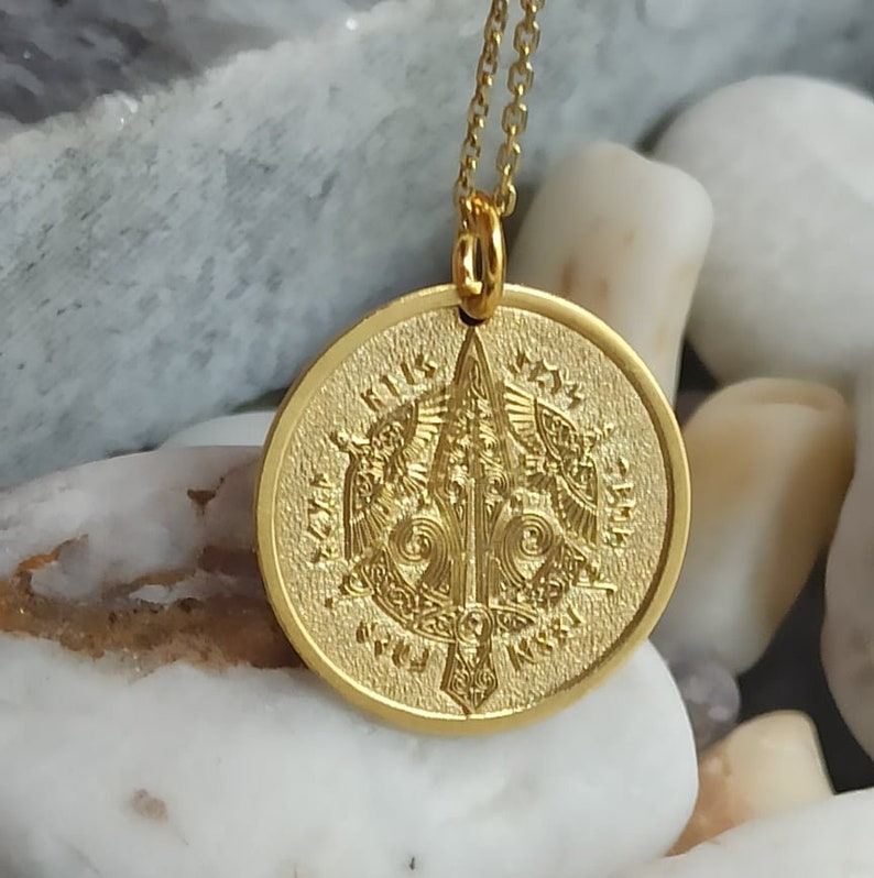 Gungnir Solid Gold 14k, Gungnir Necklace, Magical Spear of Odin ...