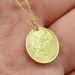 14k Solid Gold Puma Necklace, Pesronalized Puma Pendant, Panther Coin ...