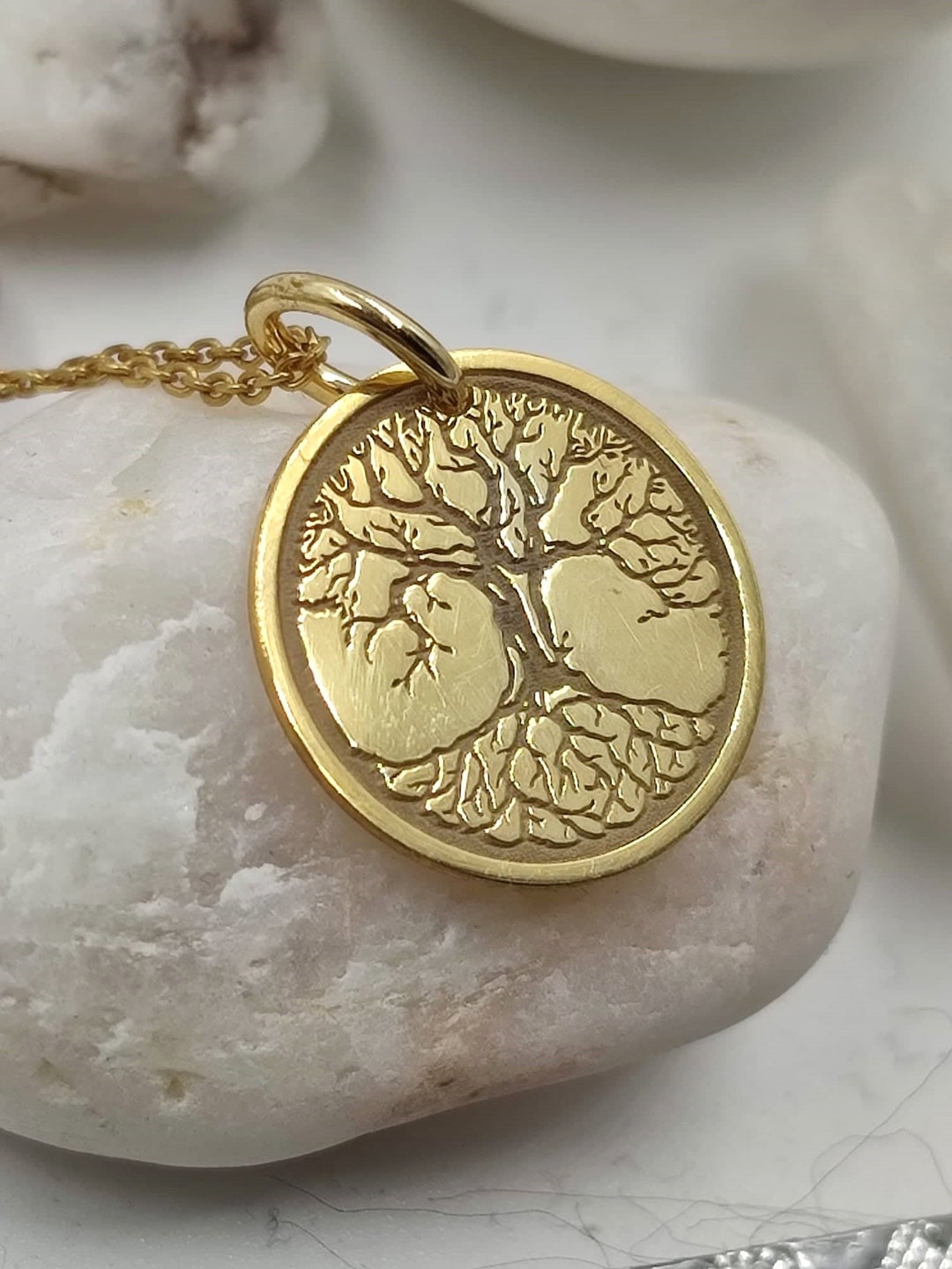 Tree of Life Solid Gold 14k,dainty Tree of Life,necklace for Gift ...