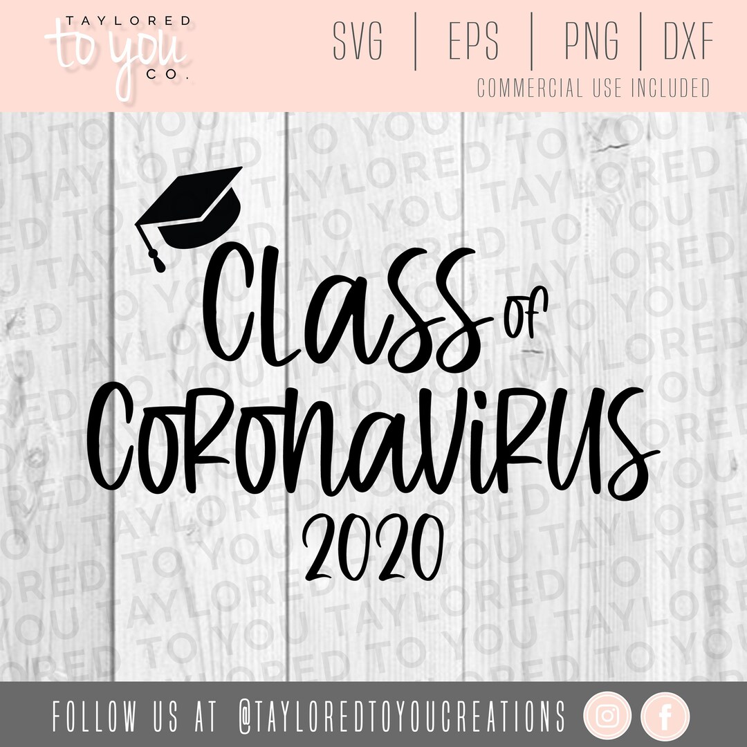 Quarantine Graduate SVG Social Distancing Svg Class of 2020 Svg - Etsy