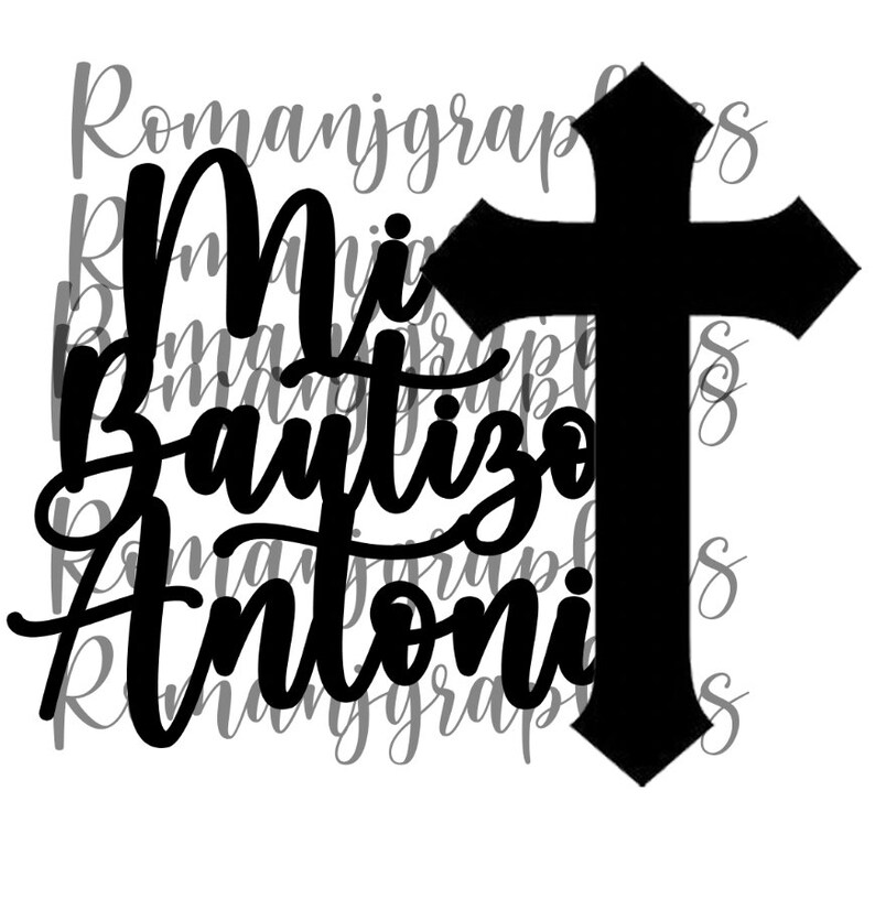 Mi Bautizo PNG; Cricut; Silhouette; Mi Bautizo - Etsy