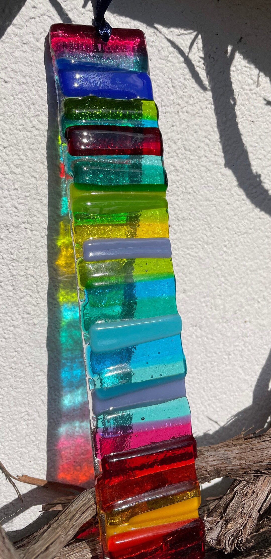 Suncatcher Glass Picture Stripes - Etsy