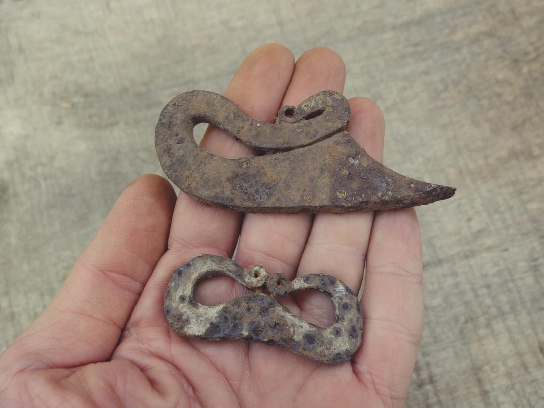 Set of 2 Authentic Antique Fire Strikers, Old Hand Forged Firesteel ...