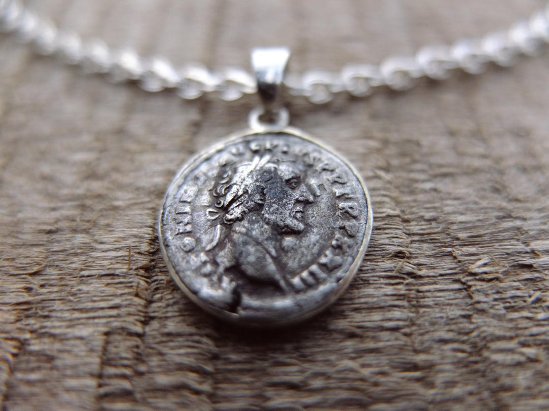 Emperor's Antoninus Pius Coin Pendant, Authentic Roman Denarius Pendant ...