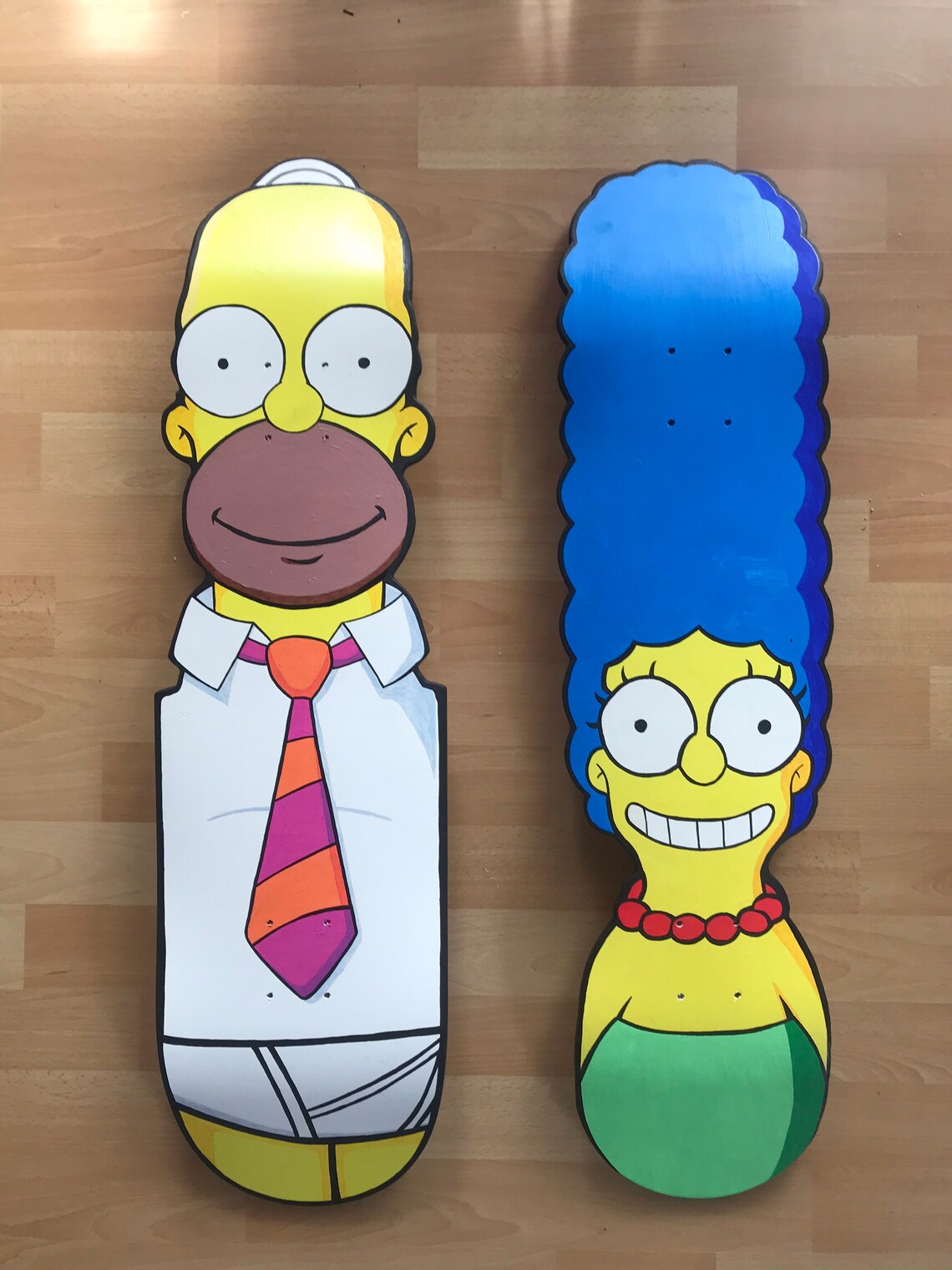 Tablas de skate los Simpson Homero y Marge | Etsy