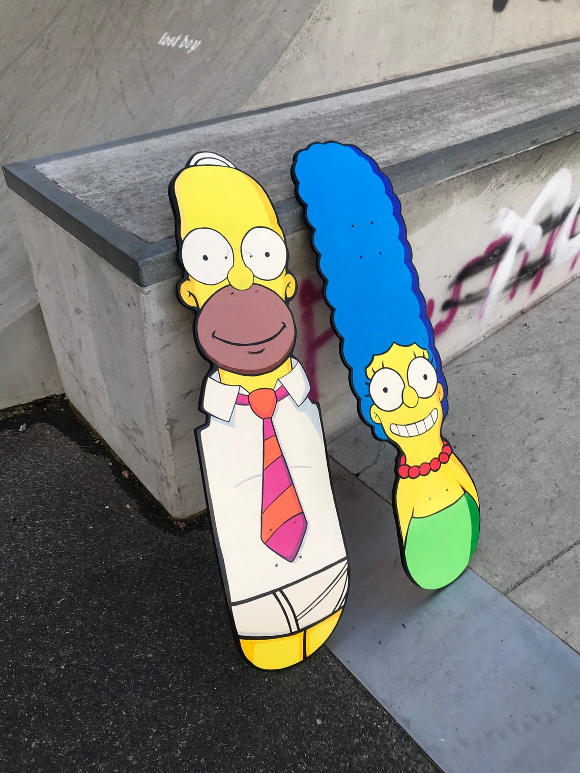 Tablas de skate los Simpson Homero y Marge | Etsy