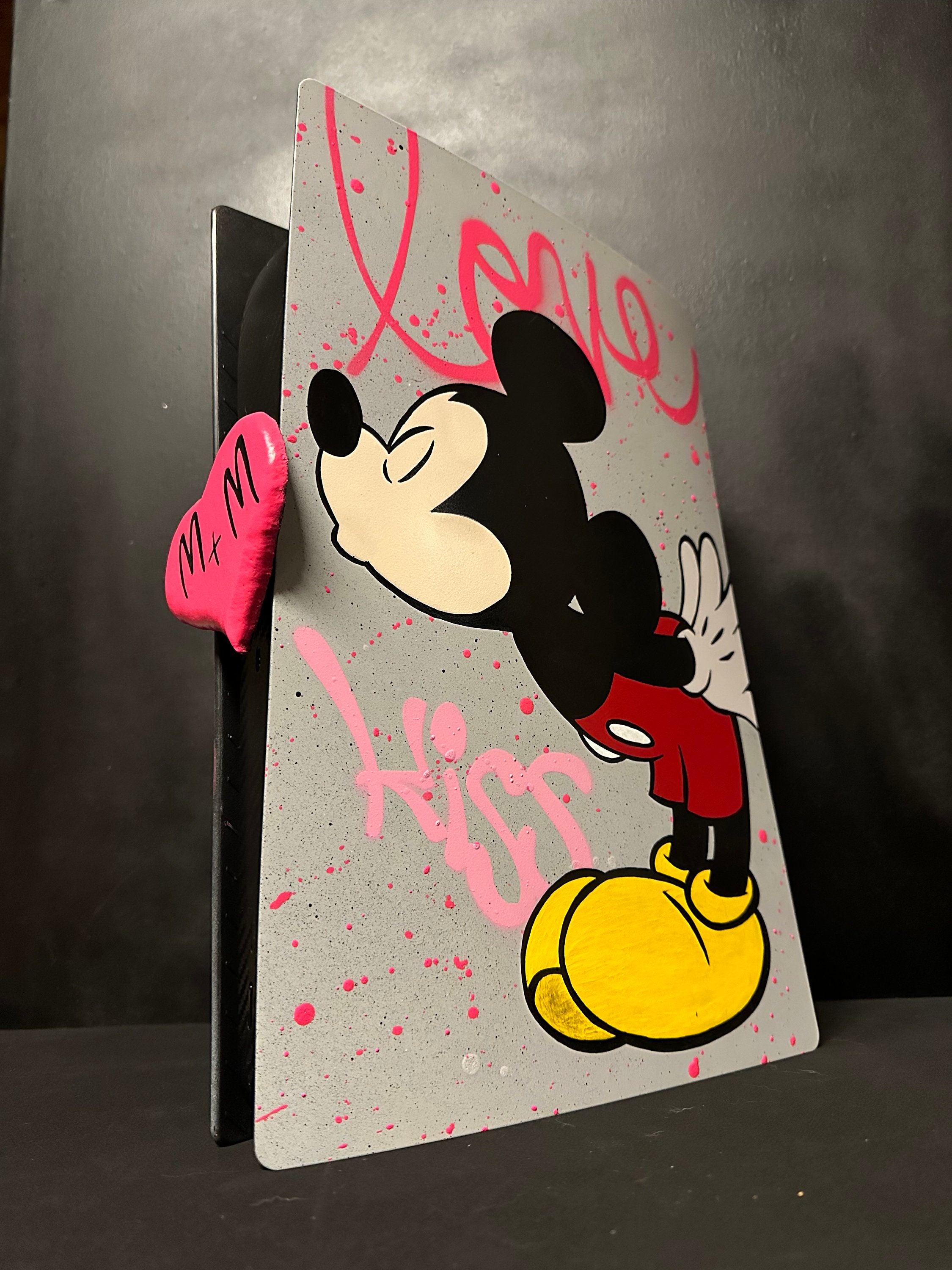 Custom Painted PS5 Plates mickey & Minnie Mouse - Etsy