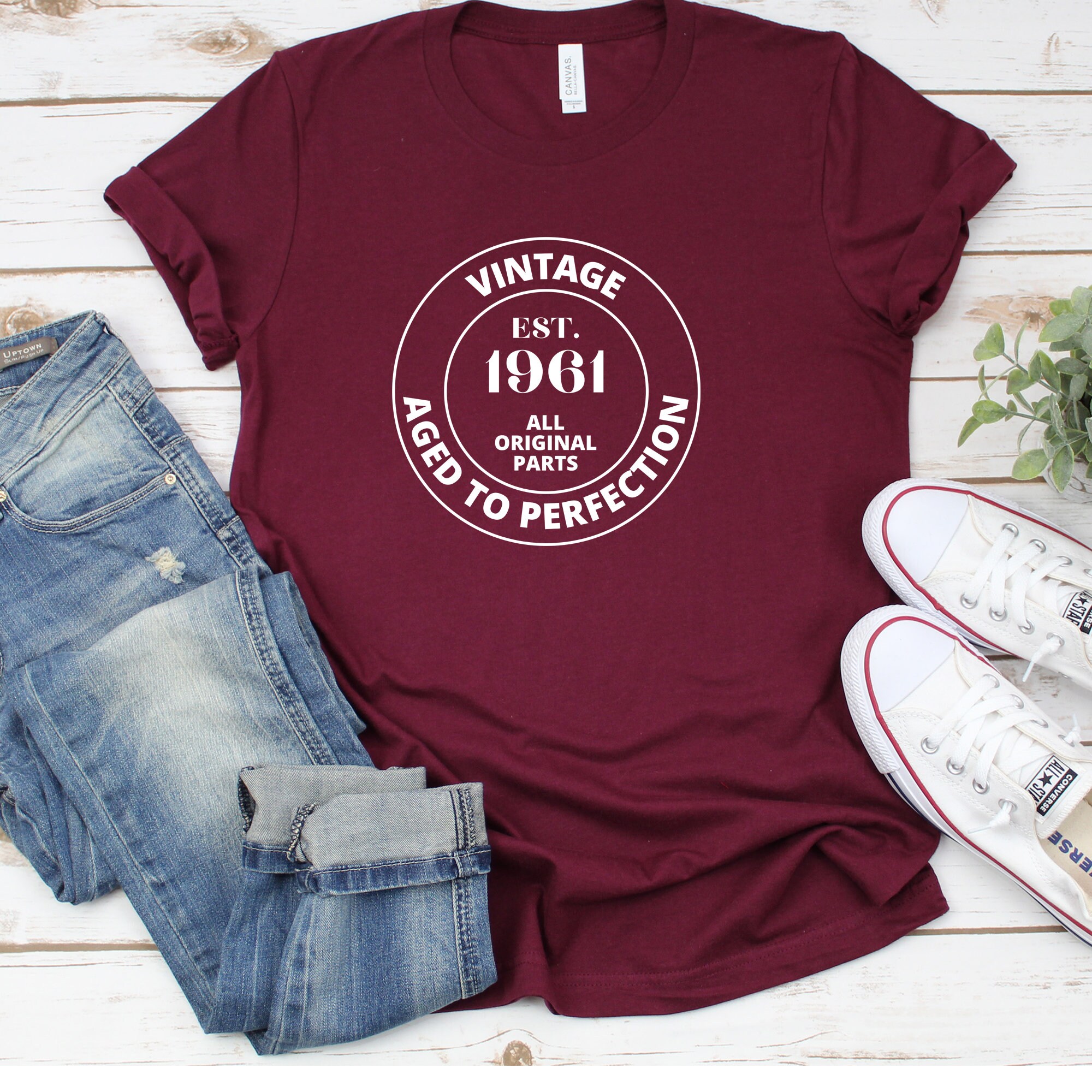 Vintage 1961 Shirt 60th Birthday Gift 1961 Vintage Gifts | Etsy