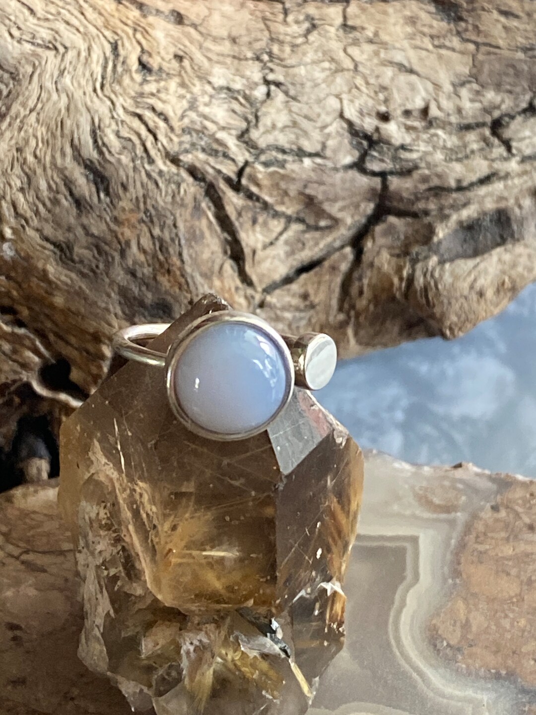 Ellensburg Blue Agate Ring - Etsy