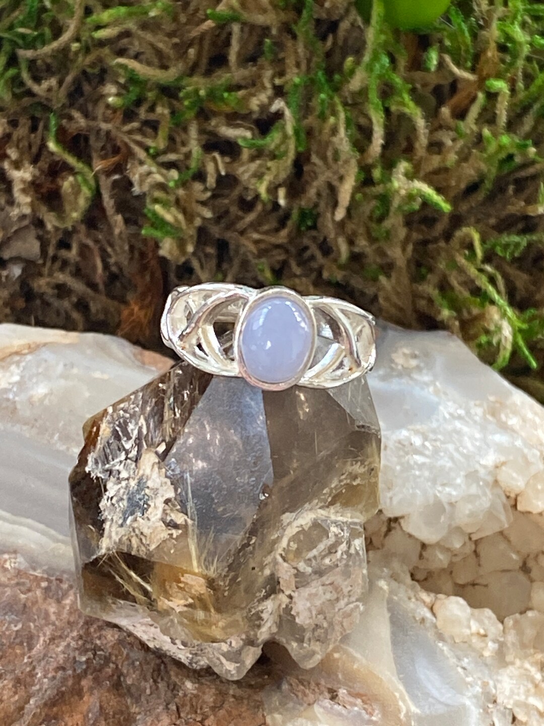 Ellensburg Blue Agate Ring - Etsy