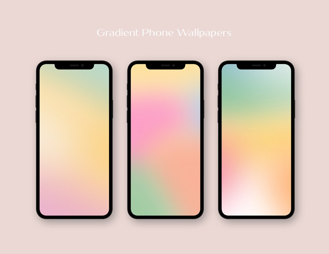 GRADIENT Phone Wallpapers | Pack of 3 | Digital Download Phone ...