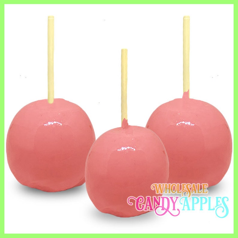 Light Pink Hard Candy Apples 1 Dozen - Etsy