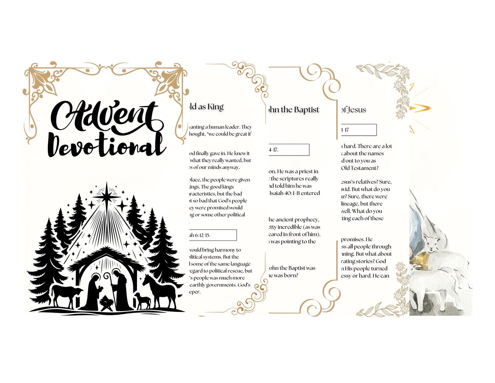 Digital Family Advent Devotional Instant Printable Download Christmas ...