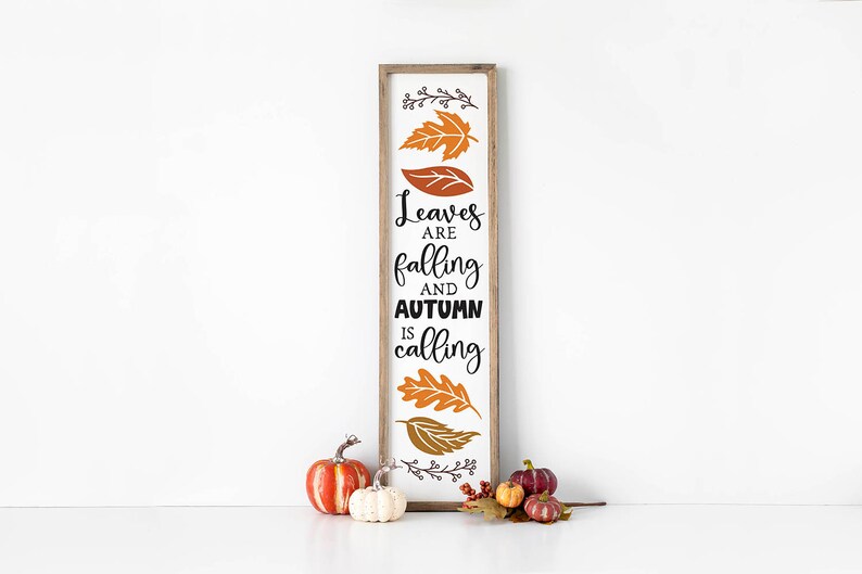 DIGITAL FILES Svg Dxf Png Autumn Vertical Sign SVG Bundle - Etsy