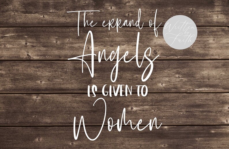 DIGITAL FILES Svg Dxf Png the Errand of Angels is | Etsy