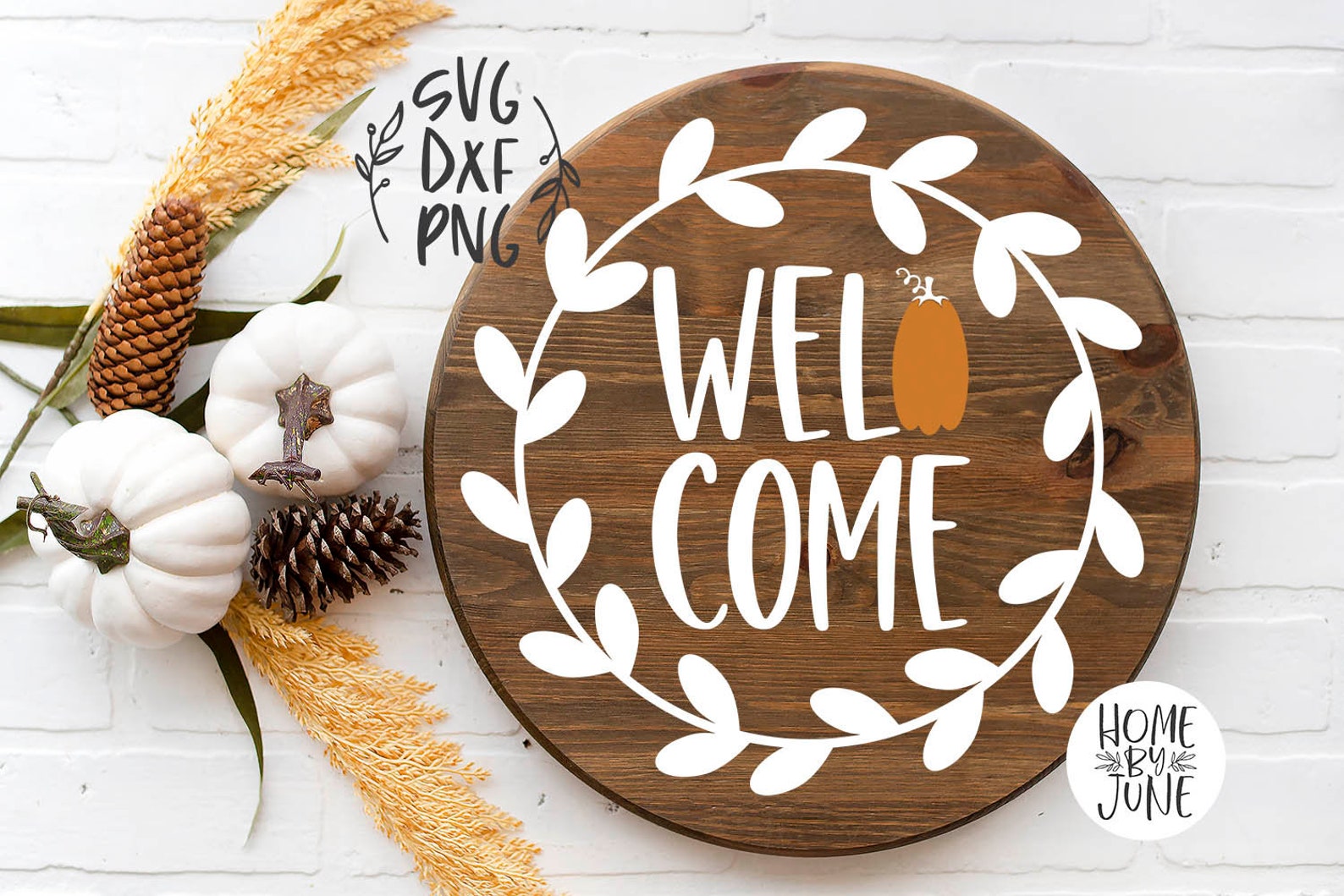 DIGITAL FILES Svg, Dxf, Png Fall Round/circle Sign Bundle, Autumn Decor ...