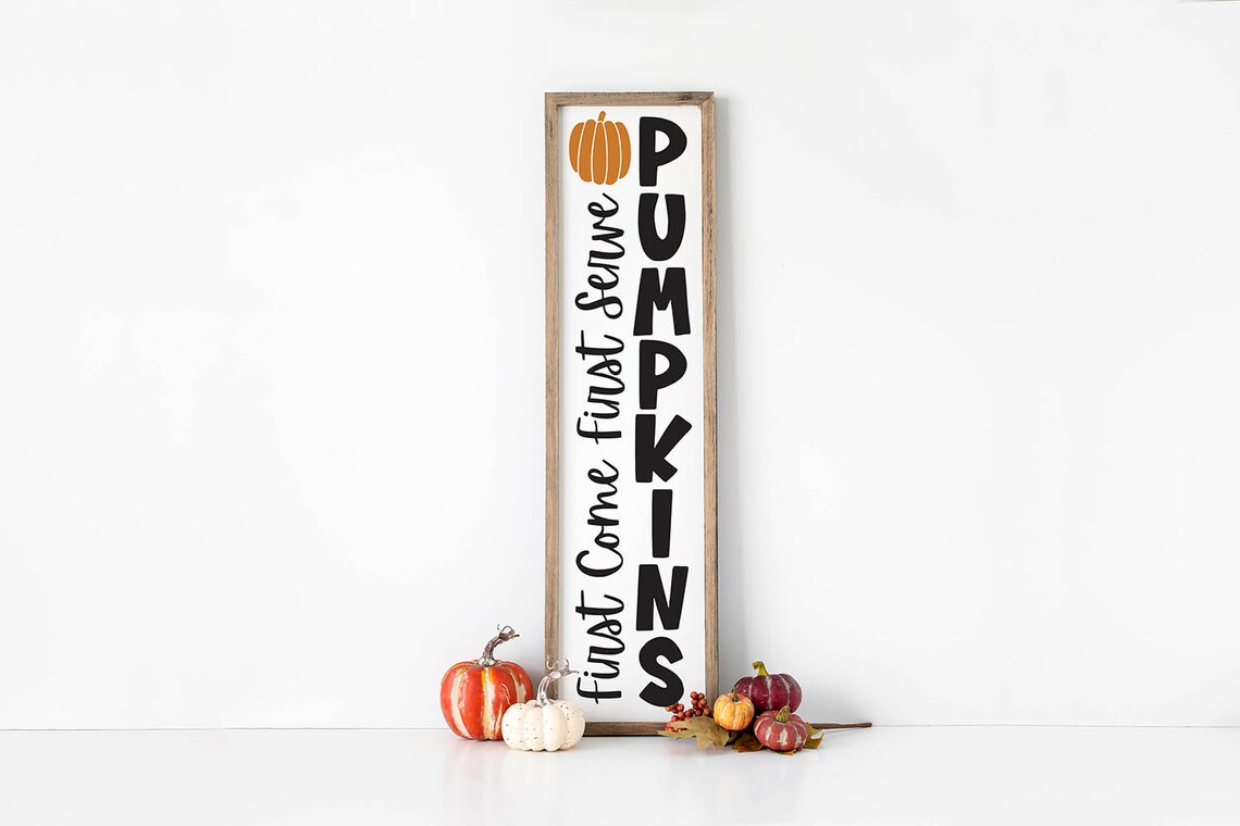 DIGITAL FILES Svg Dxf Png Autumn Vertical Sign SVG Bundle - Etsy