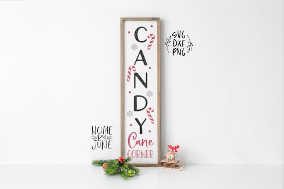 DIGITAL FILES Svg Dxf Png candy Cane Corner - Etsy