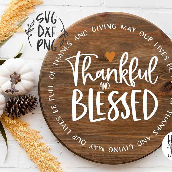 Grateful Thankful Blessed Sign - Etsy