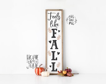 DIGITAL FILES Svg Dxf Png Autumn Vertical Sign Bundle | Etsy