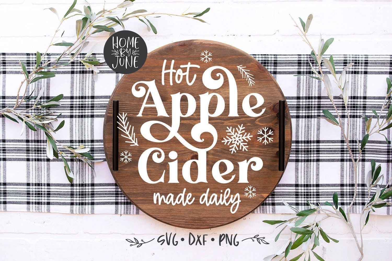 DIGITAL FILES - Svg, Dxf, Png "hot Apple Cider" Round Sign Svg ...