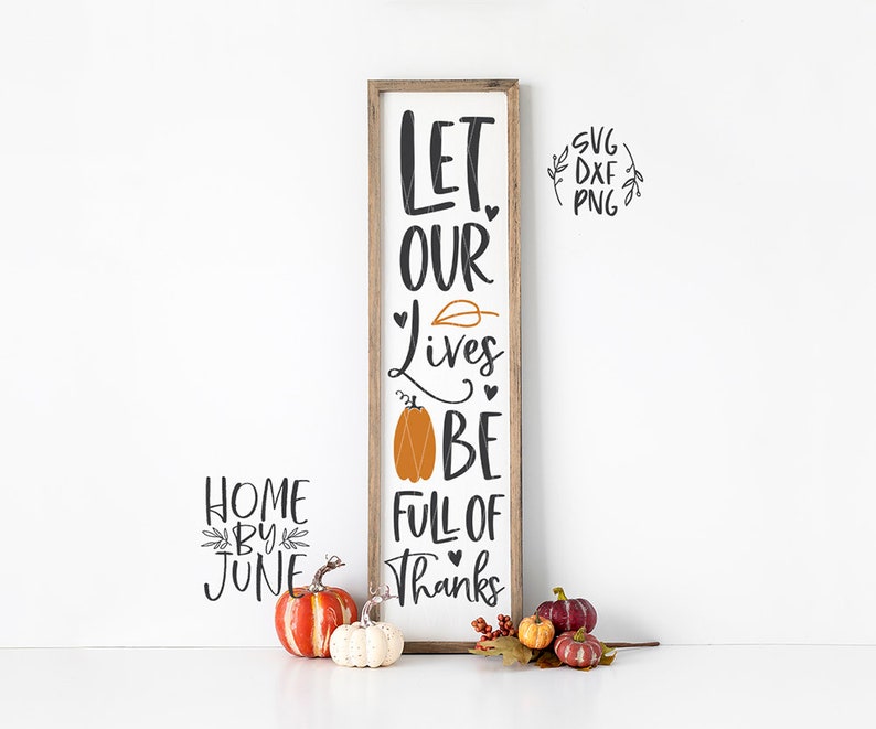 DIGITAL FILES Svg Dxf Png Autumn Vertical Sign Bundle | Etsy