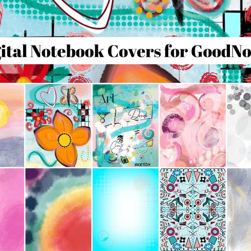 Digital Notebook Covers for Good Notes Planner 10 Different - Etsy