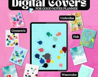 Digital Notebook Covers for Good Notes Planner 10 Different Designs - Etsy