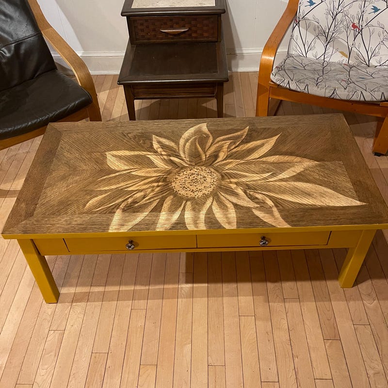 Painted Coffee Table - Etsy