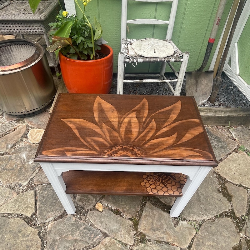 Sunflower End Table - Etsy